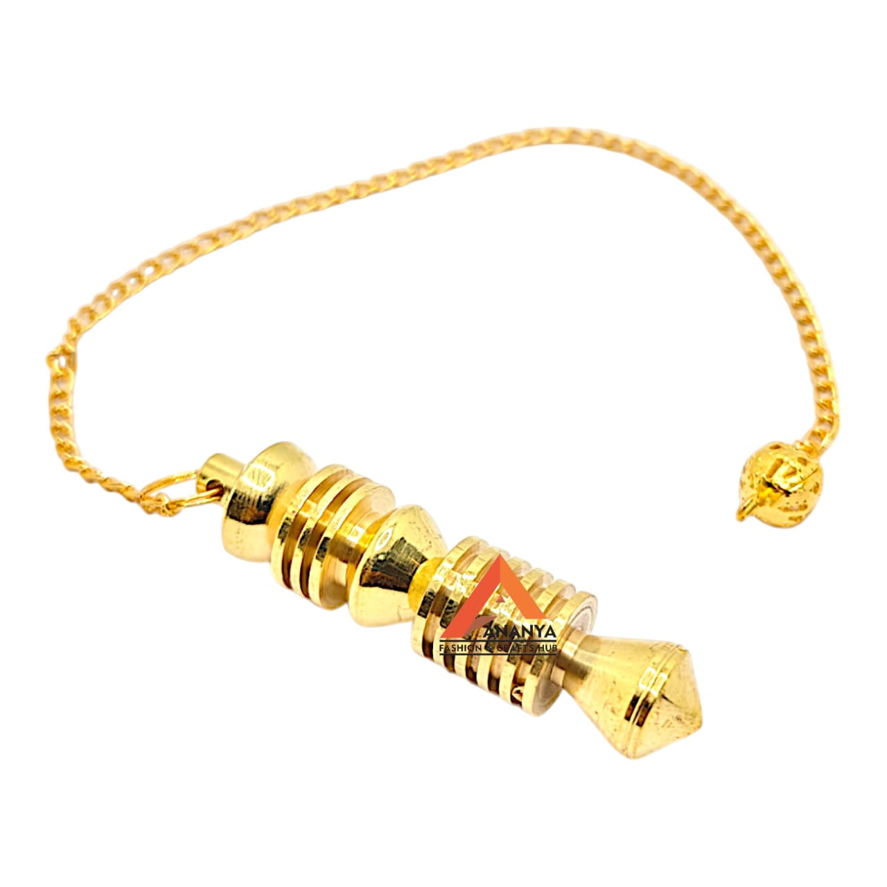 Healing Metal Pendulum for Divination 3 + 6 Iris Golden Metaphysical ...