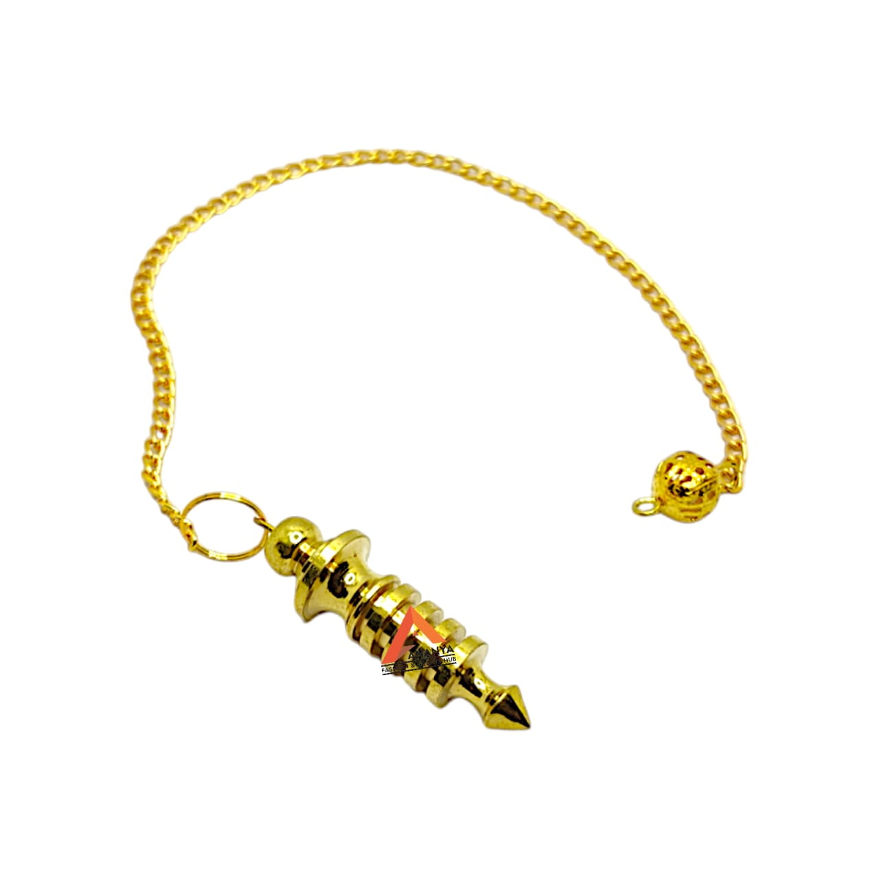 Healing Metal Pendulum for Divination 4 Iris Golden Metaphysical Reiki ...