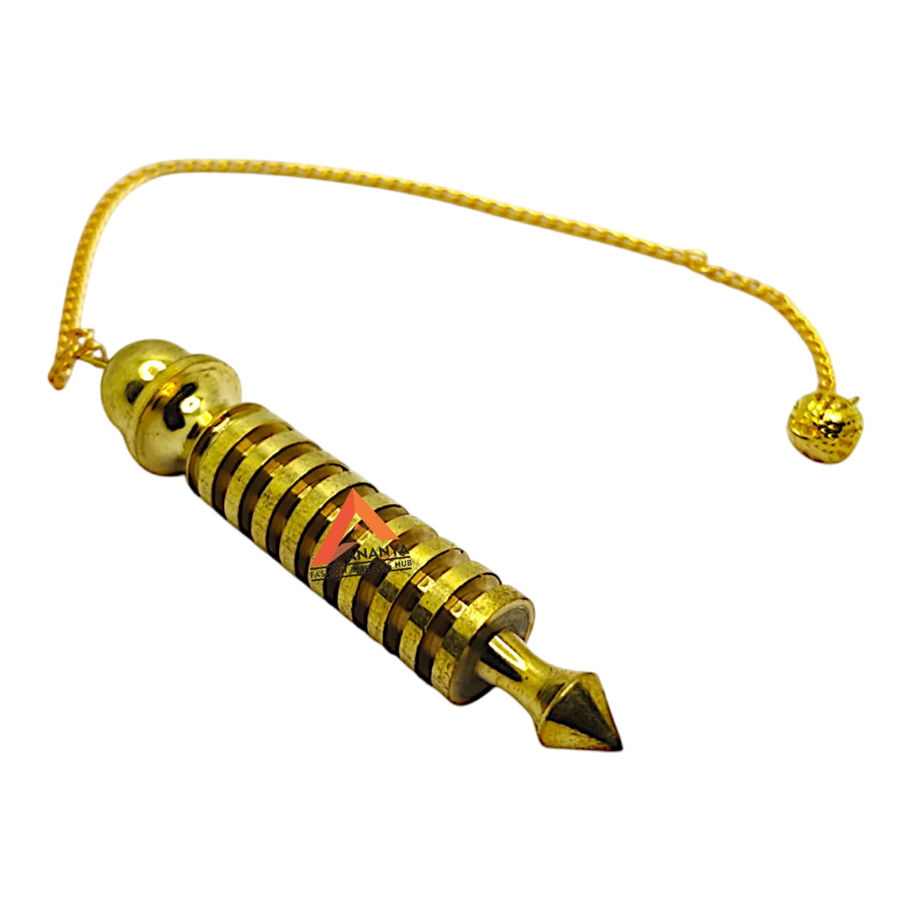 Healing Metal Pendulum for Divination 9 Iris Universal Golden Metaphysical Reiki Pendulum ...