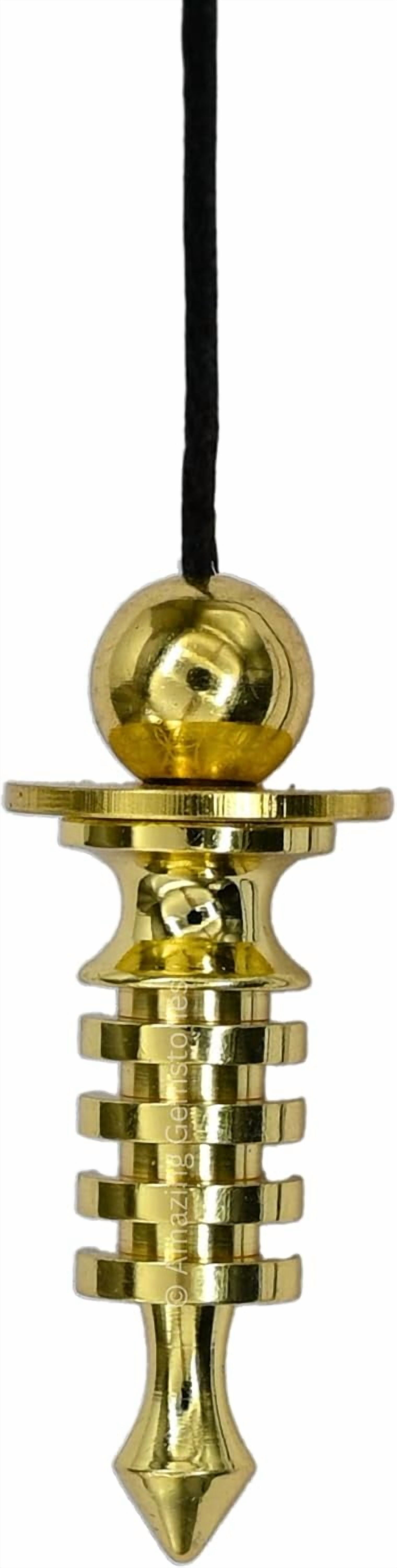 Healing Metal Pendulums for Divination, Gold 16 ISIS Ring Steel Copper ...