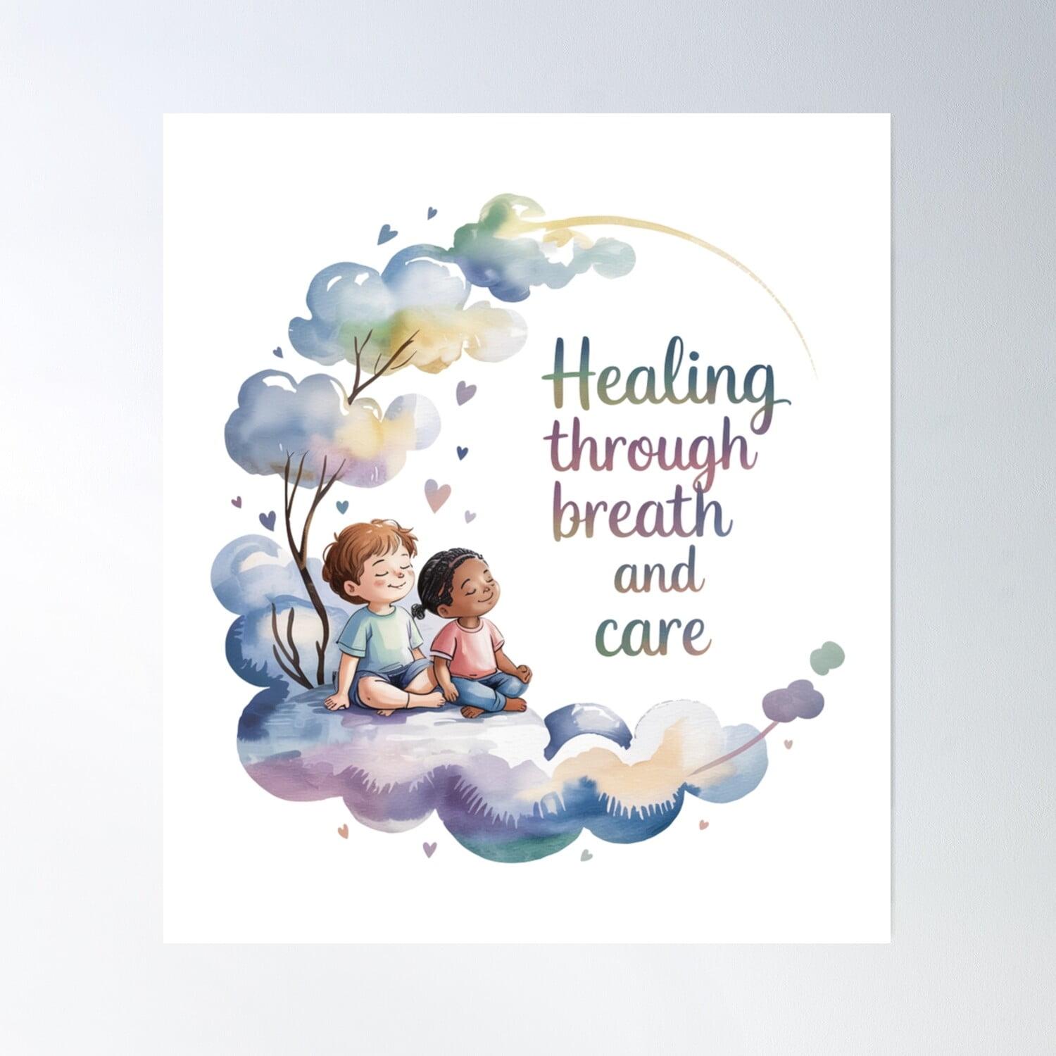 Healing Through Breath And Care – Watercolor Pediatric Nurse ...