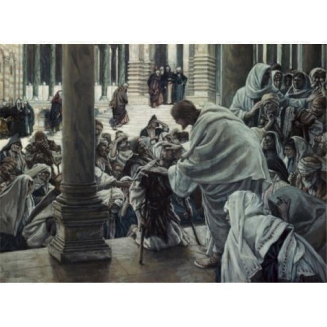 Healing the Lame in the Temple James Tissot 1836-1902 French Poster Print - 18 x 24 in ...