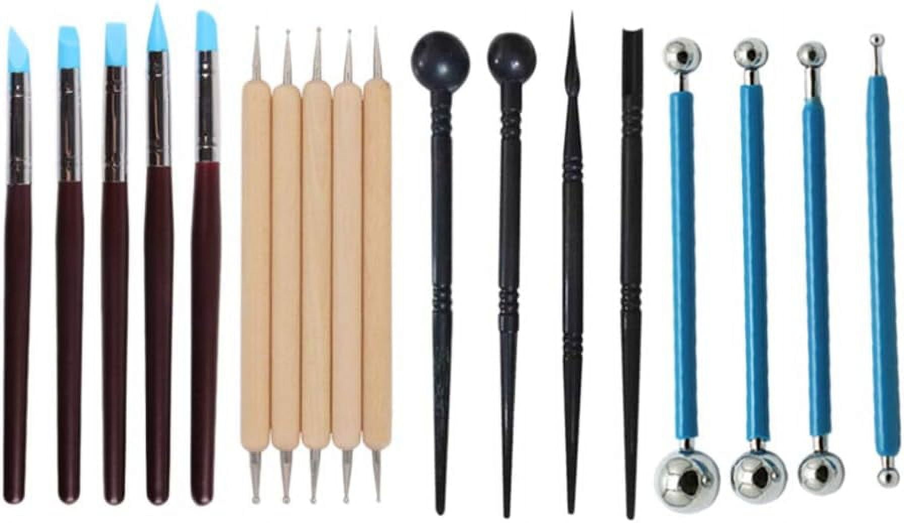 Heallily 18pcs Clay Pottery Sculpting Tools Carving Tools Ceramics ...