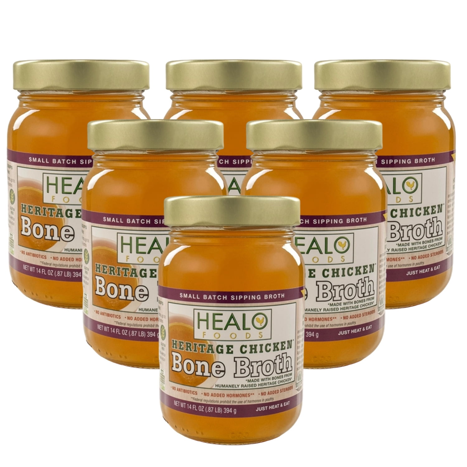 Healo Foods Heritage Chicken Bone Broth (Above Organic) - Walmart.com