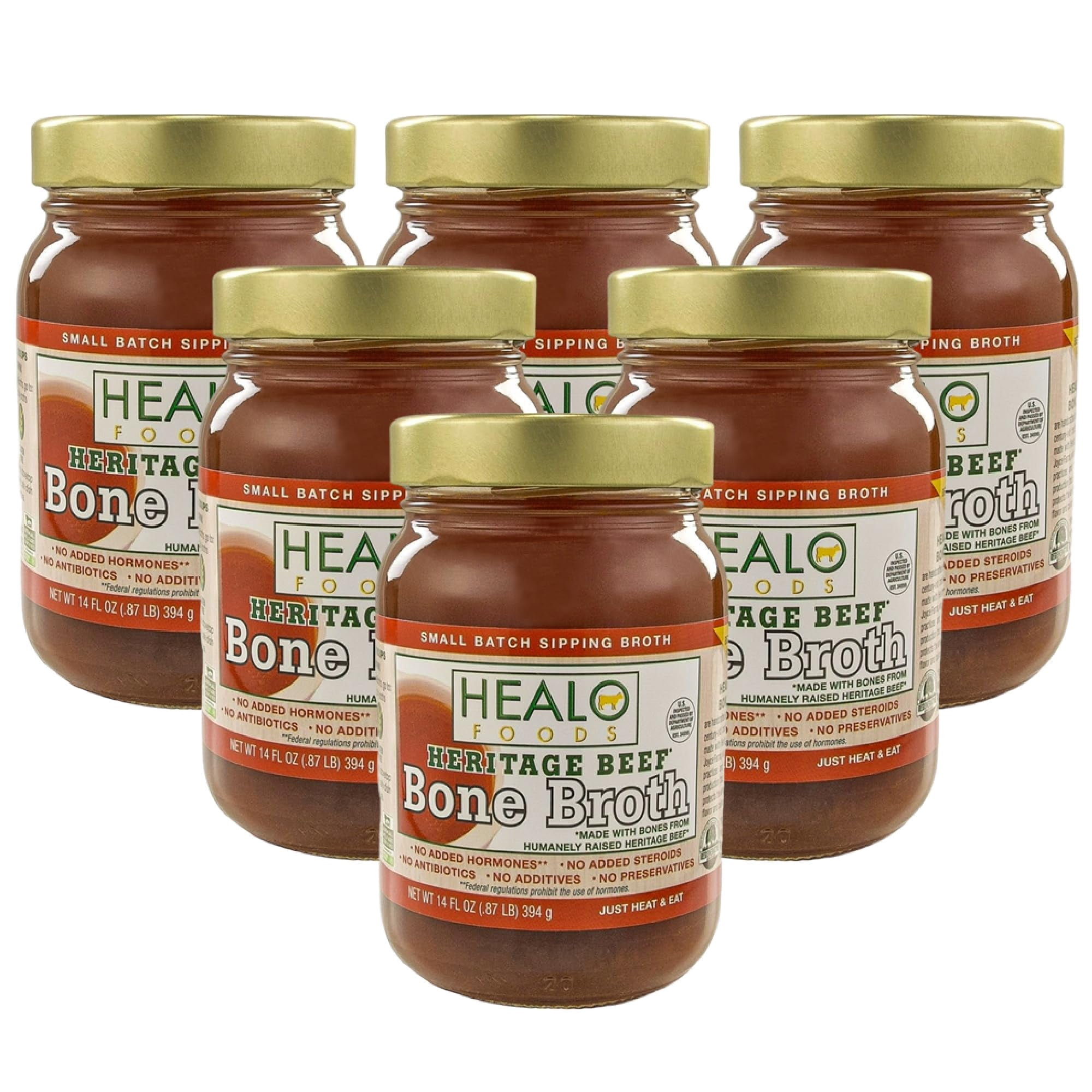 Healo Foods Heritage Beef Bone Broth AIS1 - Natural Gluten-Free, Non ...