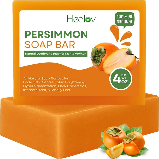 Healov Persimmon Soap Bar AKF18 for Body Odor Purifying Deodorizing ...