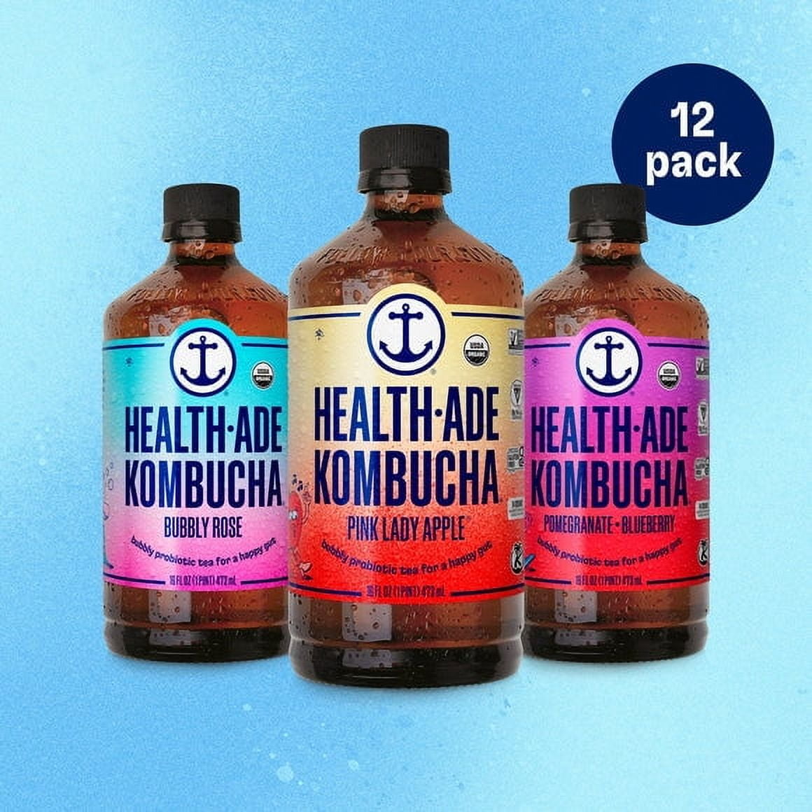 Health-Ade Kombucha, Probiotics and Antioxidants, Signature Variety ...