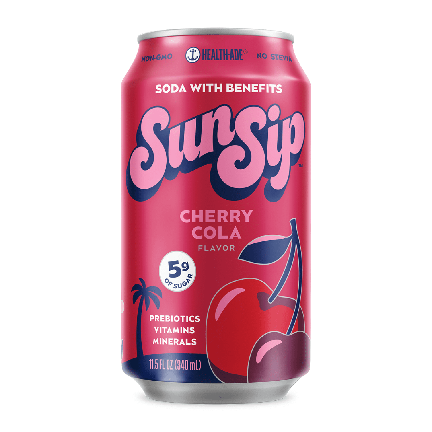 (2 pack) Health-Ade SunSip Prebiotic Soda, Cherry Cola, 11.5 fl oz ...