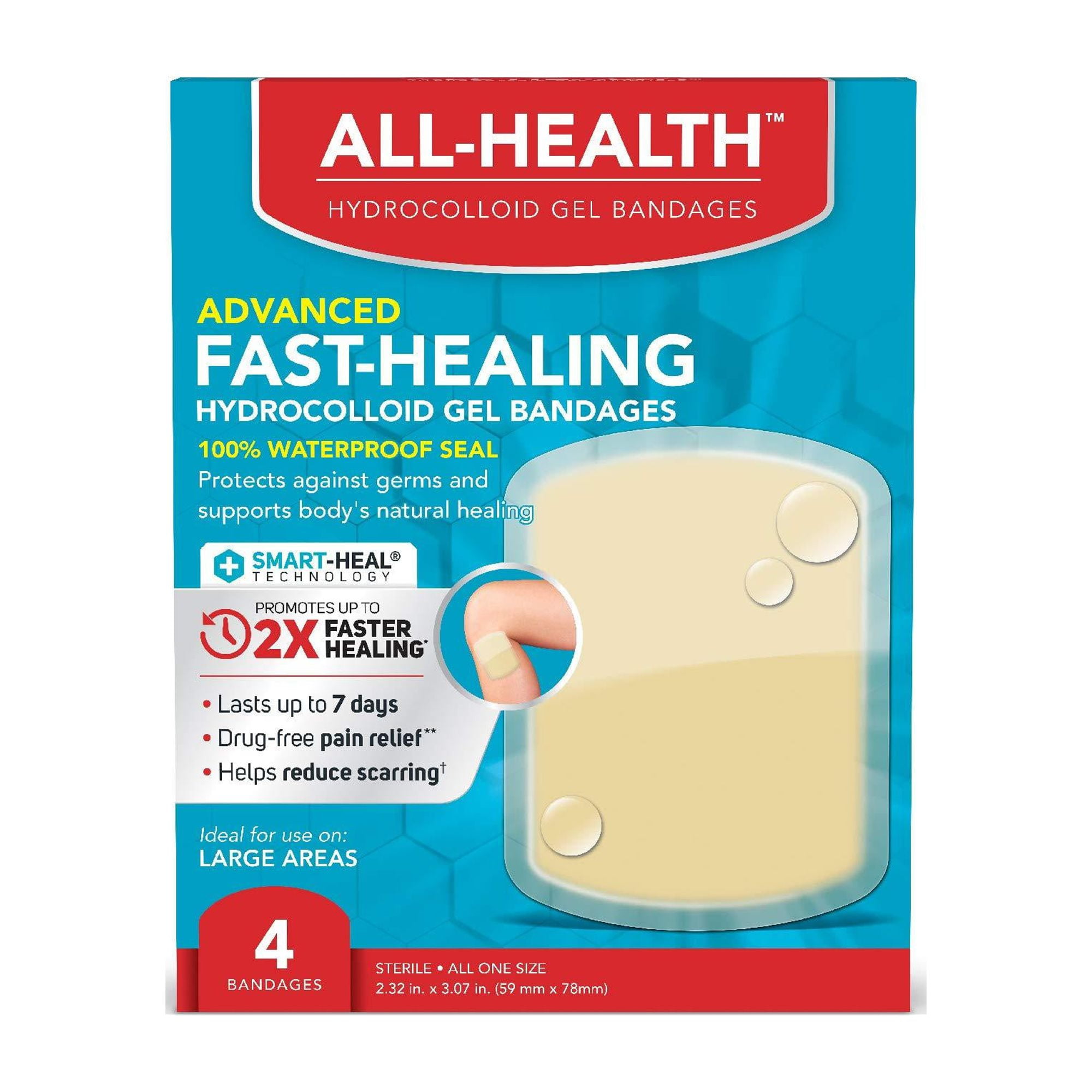 All Health All-Health Advanced Fast Healing Hydrocolloid Gel Bandages ...