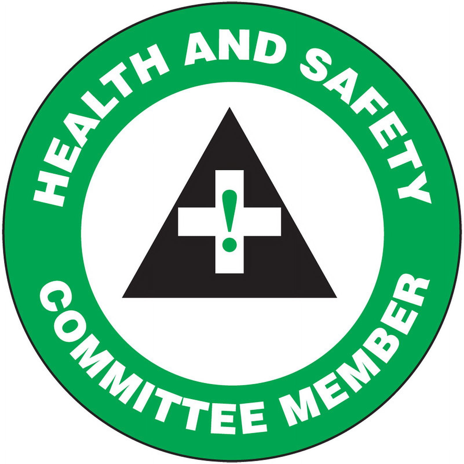 Health And Safety Committee Member Metal 12 Inch Rust Free Aluminum, Uv ...