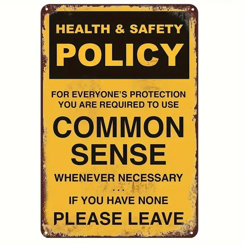 Health And Safety Policy Sign for Restaurant Cafe Shop Garage Bar ...