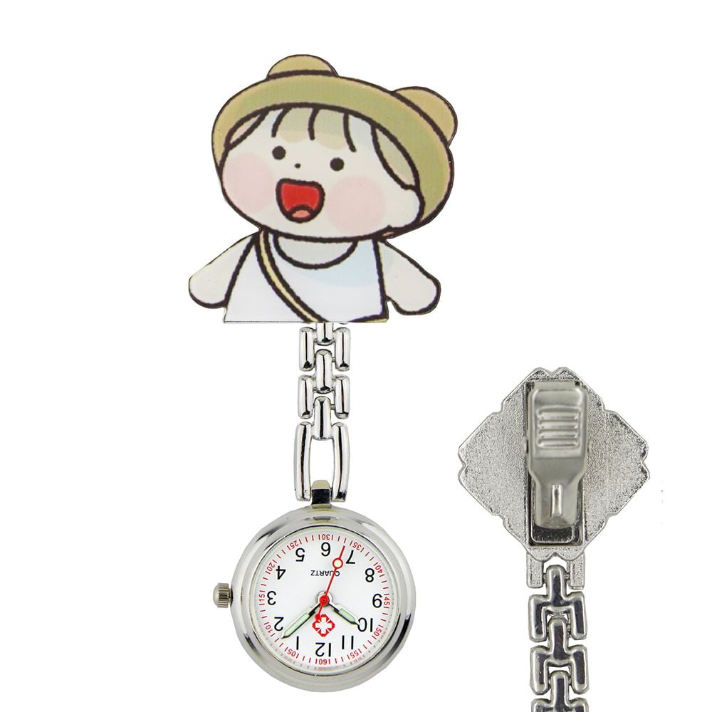 Health Care Cute Cartoon Clip-on Hanging Quartz Movement Quartz Clock ...