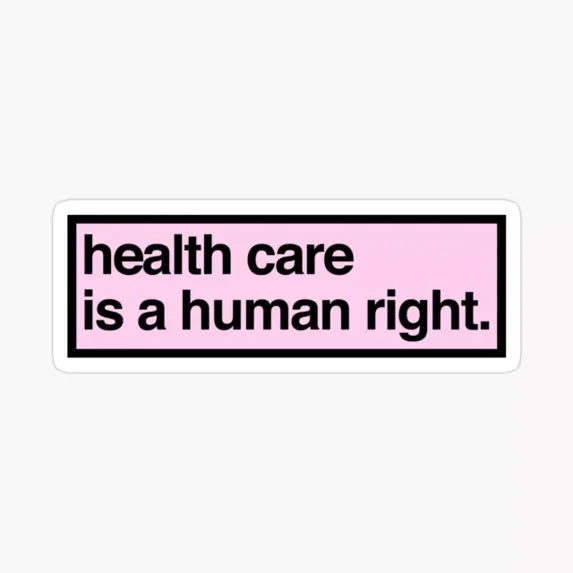 Health Care Is A Human Right Sticker Decal Phone Decal Water Bottle ...