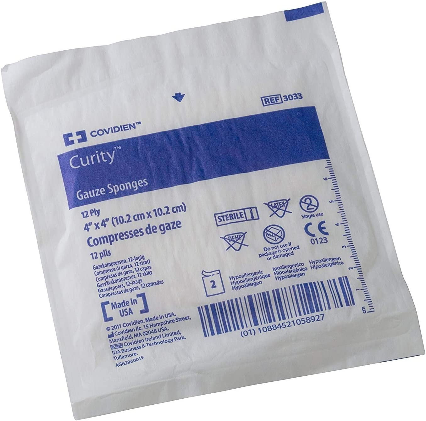 Health Care Logistics 3033 Curity Gauze Sponge, Sterile 2's in Peel ...