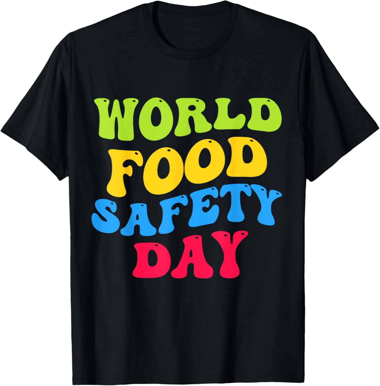 Health Day food safety hygiene Funny T-Shirt100% cotton short-sleeved ...