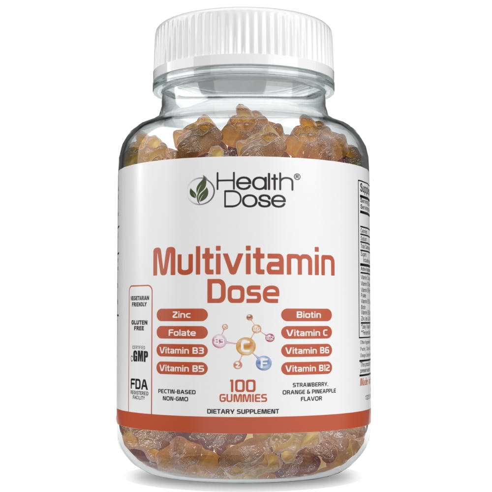Health Dose Multivitamin Dose Adults Strawberry, Orange and Pineapple ...