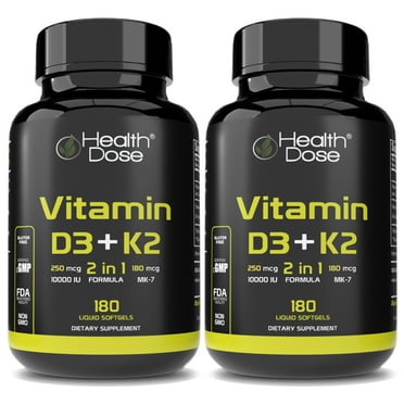 K2-D3 10000 - Vitamin D3 K2 - Bioavailable Vitamin D 10,000 IU ...
