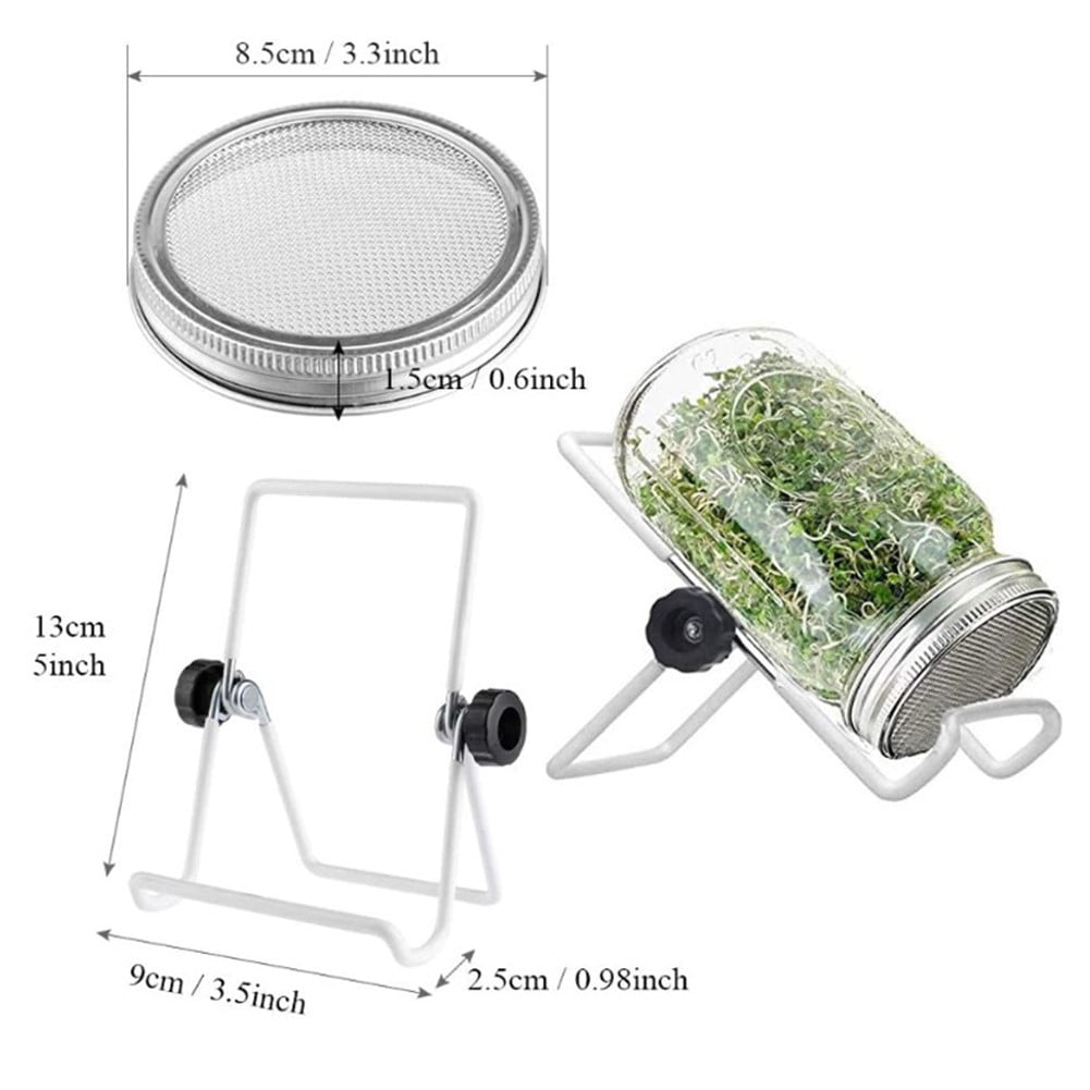 Health Easy Sprouting Stands- Stainless Steel, Piece Kit for Sprouting ...