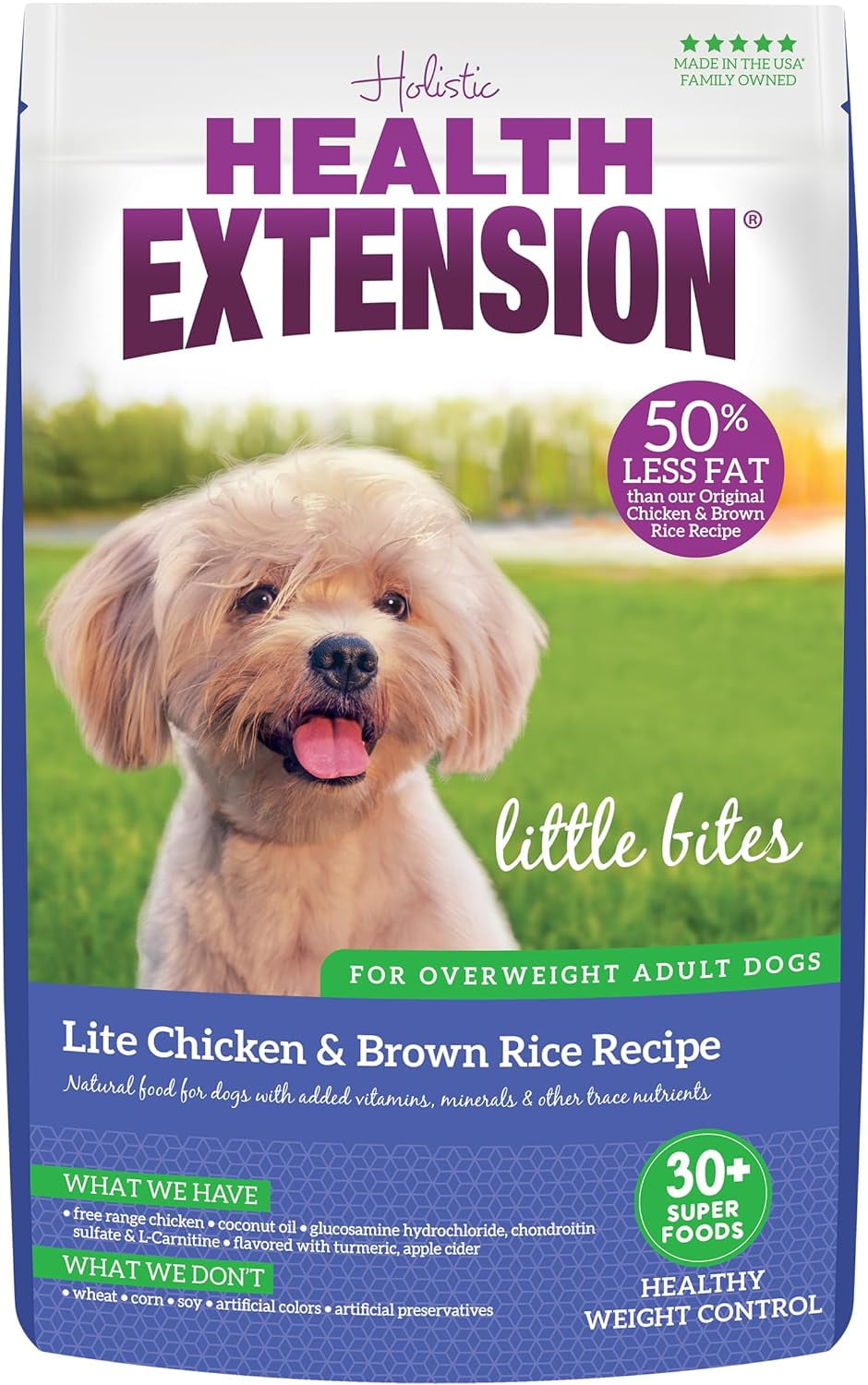 Health Extension Little Bites Lite Chicken & Brown Rice Dry Dog Food (4 ...