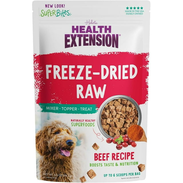 Health Extension Super Bites Freeze-dried Raw Beef Recipe (3.5Oz ...