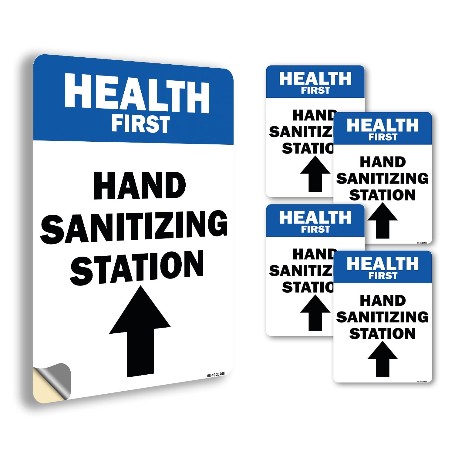 Health First Hand Sanitizing Station Public Safety Vinyl Decal Label 10 ...