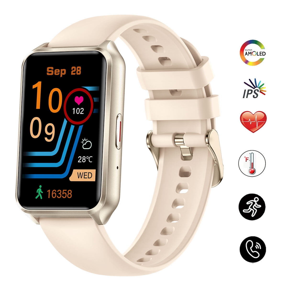 Health Fitness Tracker, 1.57" HD Fitness Tracker with 107 Sports Modes ...