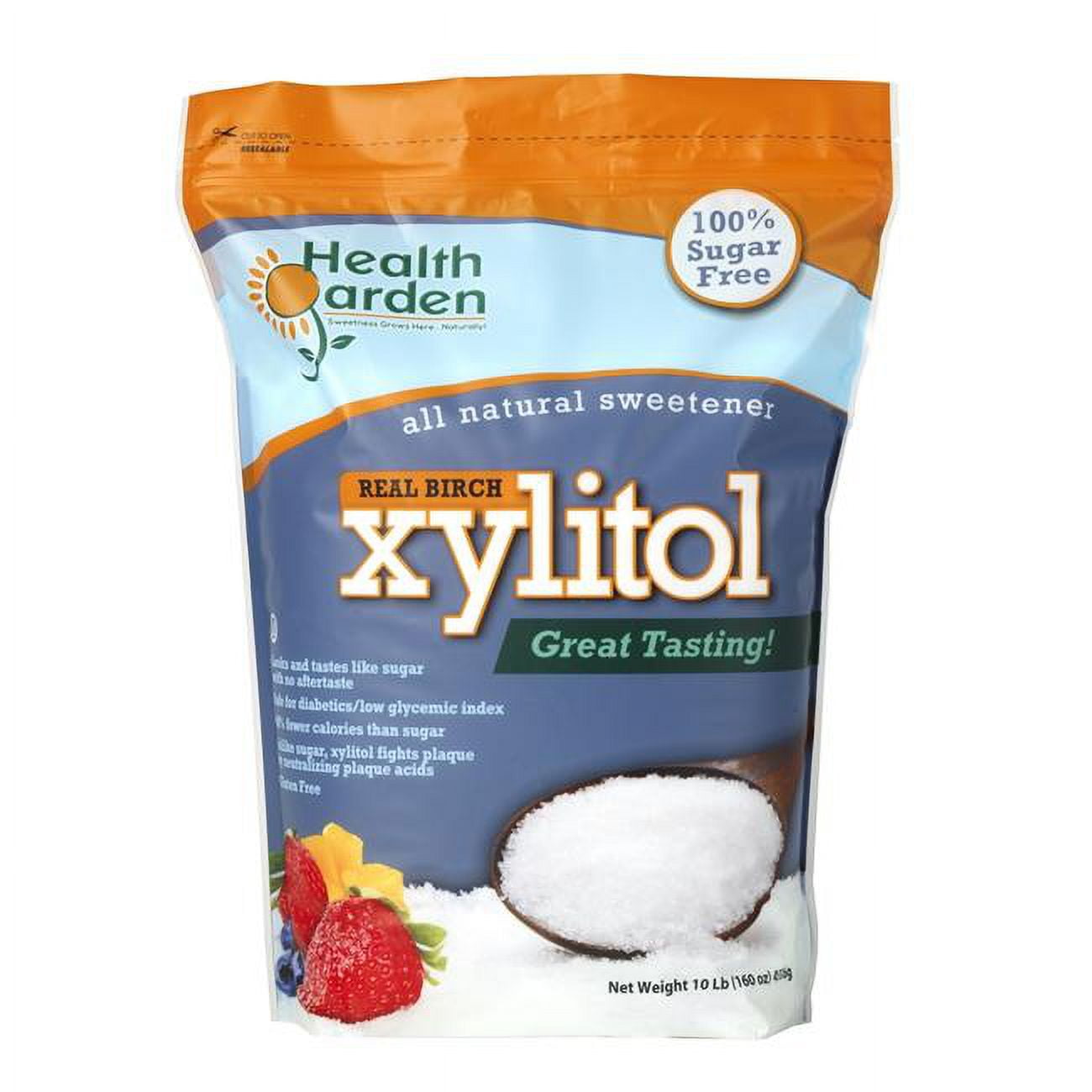 Health Garden Real Birch Xylitol All Natural Sweetener 10 lbs - Walmart.com