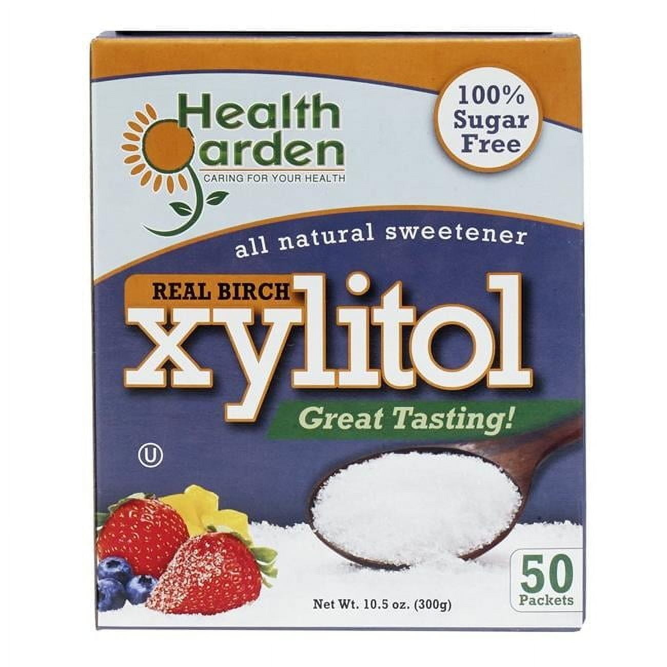 Health Garden Real Birch Xylitol All Natural Sweetener 50 count ...