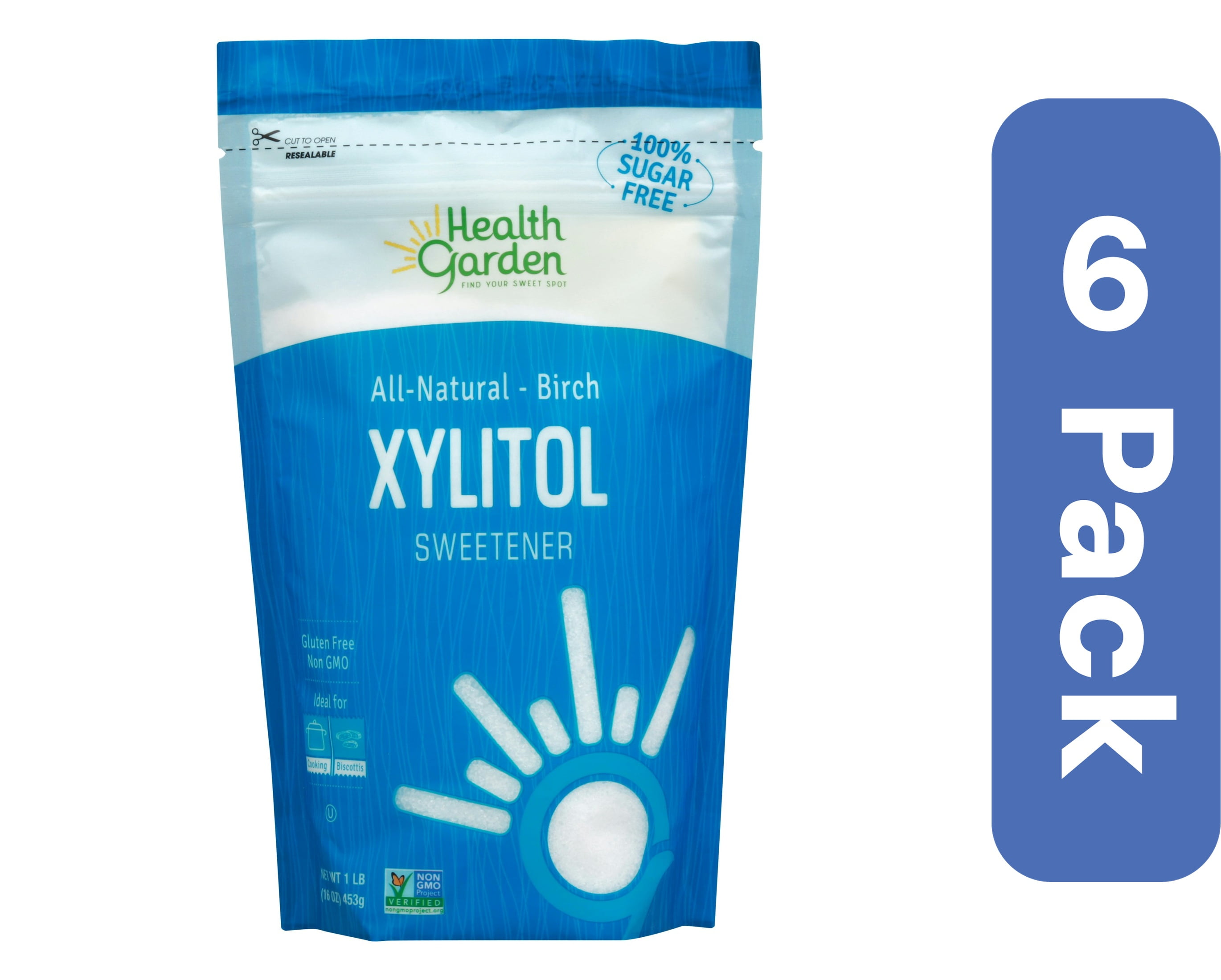Health Garden Xylitol Sweetener 1 lb (Pack of 6) - Walmart.com