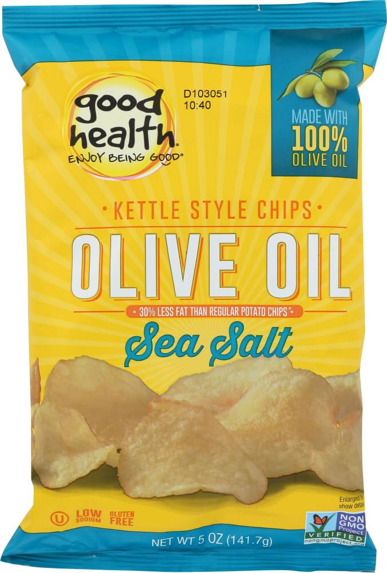 Health Inc. Kettle Olive Oil Potato Chips Sea Salt -- 5 oz - 2 pc ...