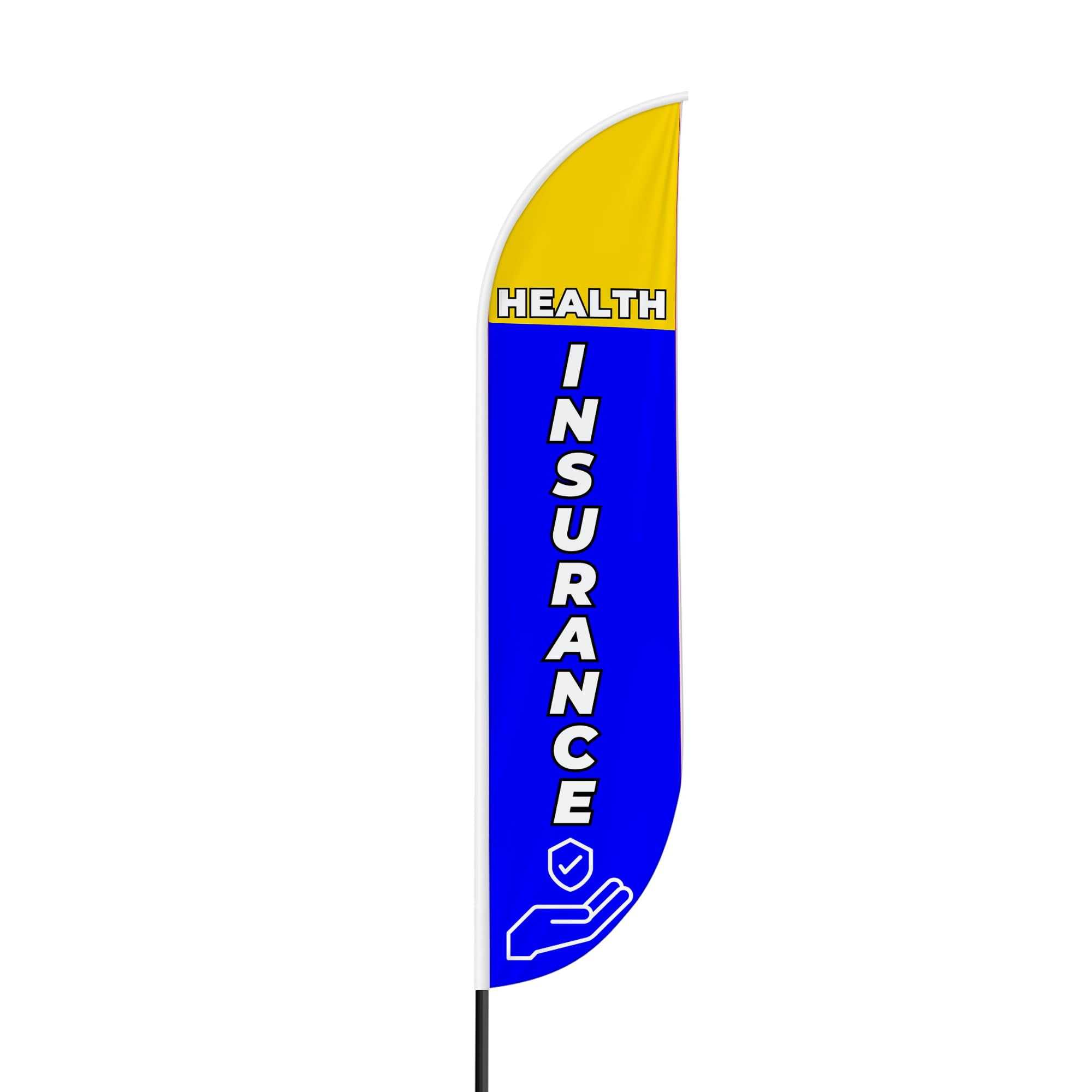 Health Insurance Sign feather flag for Outdoor by Mavis Print | 11.5 ...