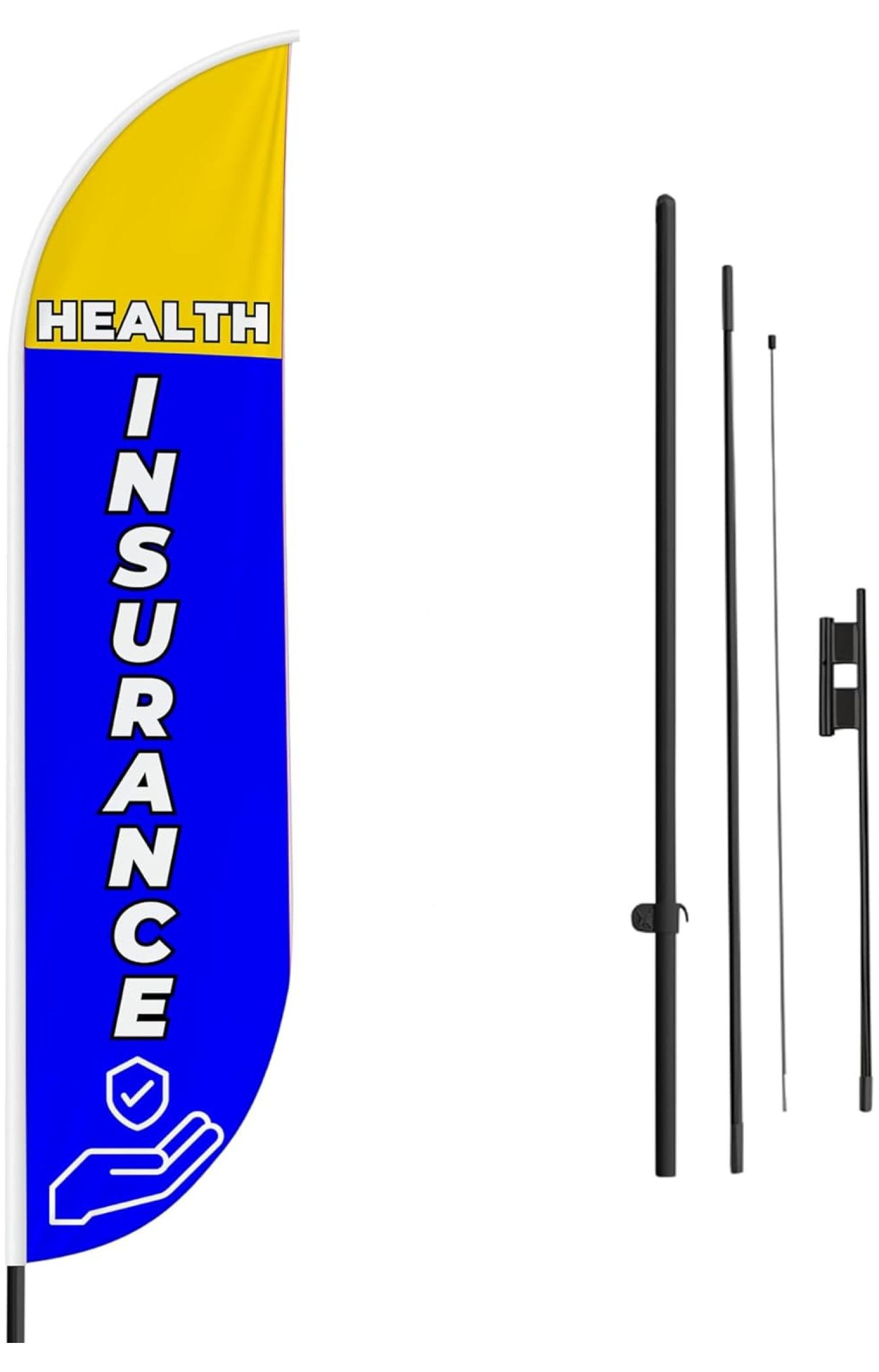 Health Insurance Sign flag Pole Mount for Outdoor by Huang zhong wen ...