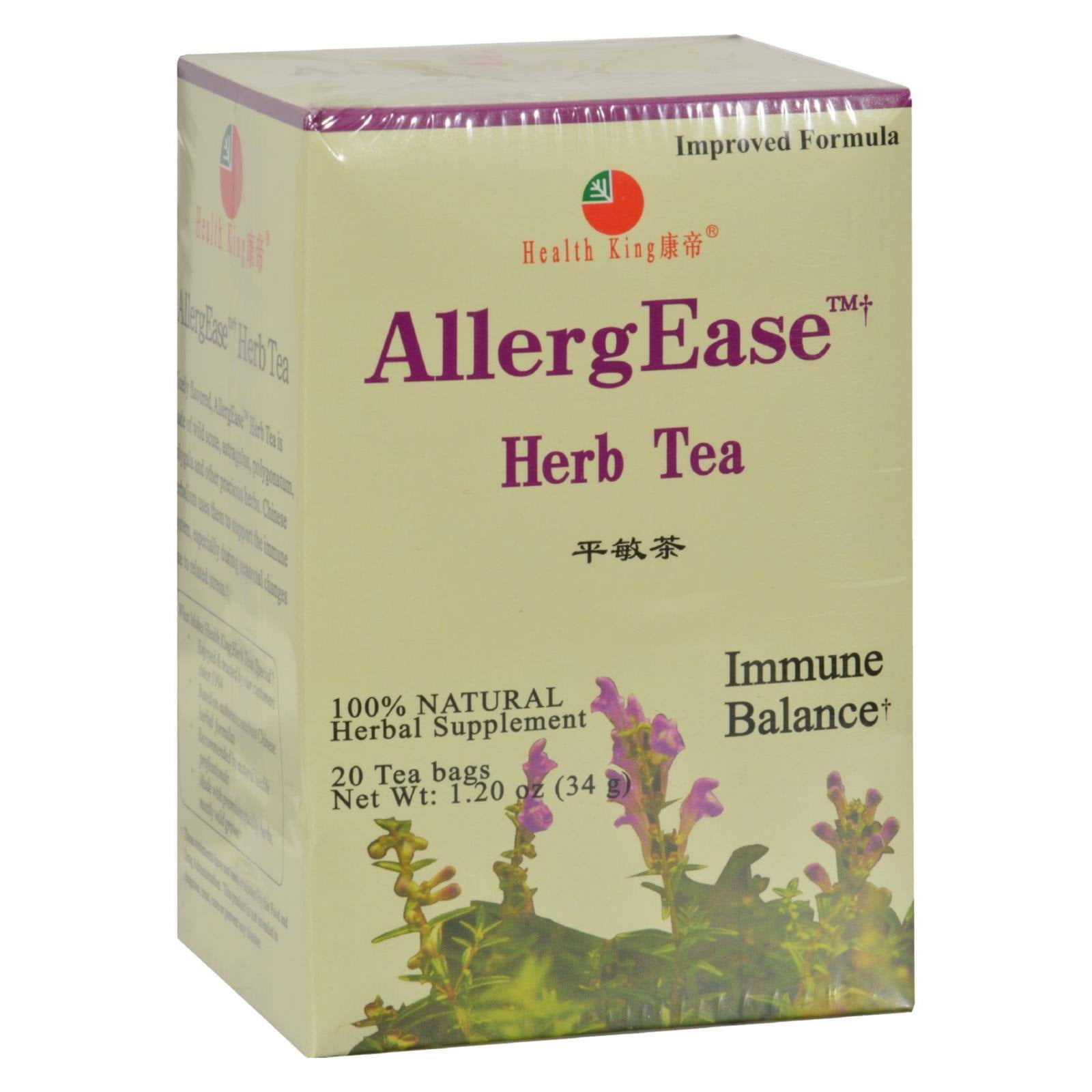 Health King AllergEase Herb Tea - 20 Tea Bags - Walmart.com