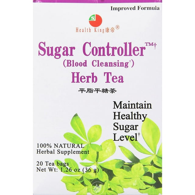 Health King Tea, Sugar Control Herb Tea 20 Tea Bags - Walmart.com