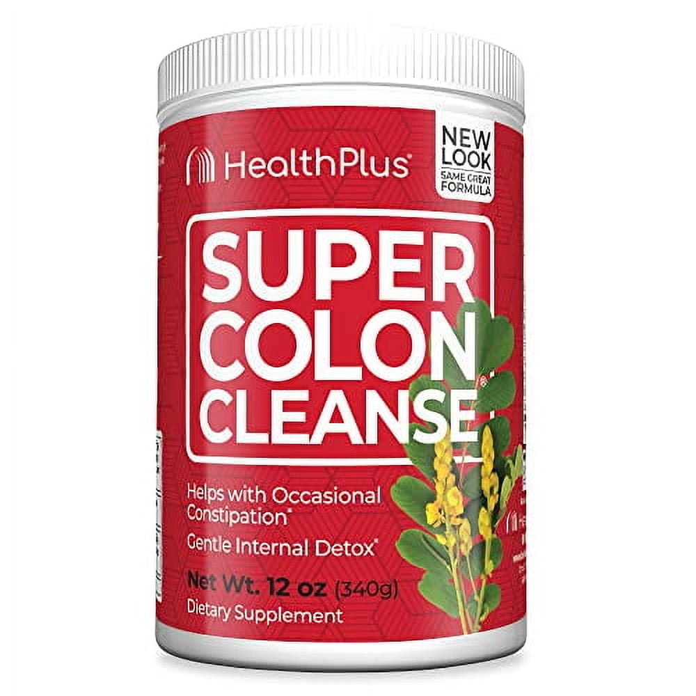 Health Plus Super Colon Cleanse, 12 oz Powder, 68 Servings - Natural ...