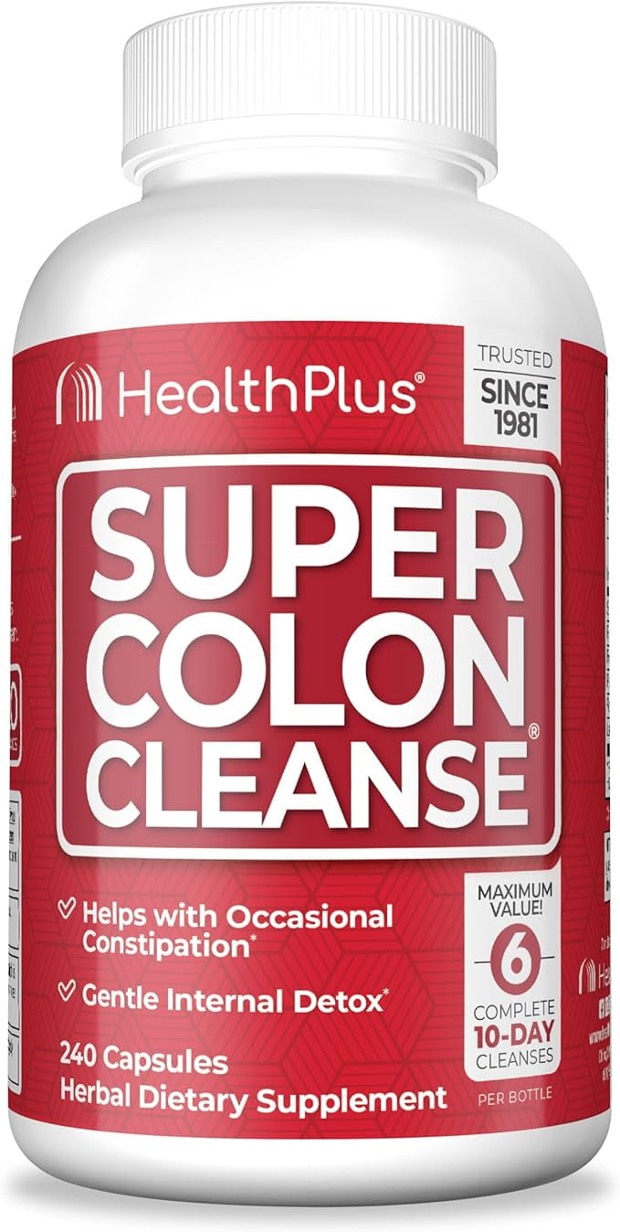 Health Plus Herbal Detox Super Colon Cleanse, Natural Internal Cleanser ...