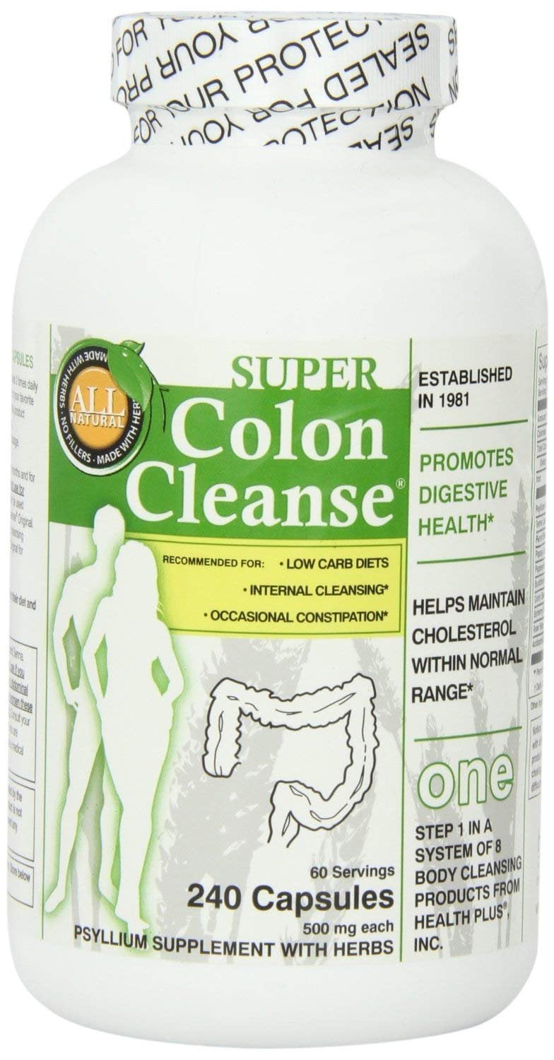 Health Plus Super Colon Cleanse, Capsules 240 ea (Pack of 5) - Walmart.com