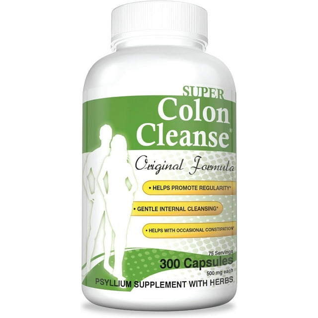 Health Plus Super Colon Cleanse Original Formula, 300 Capsules, 75 ...