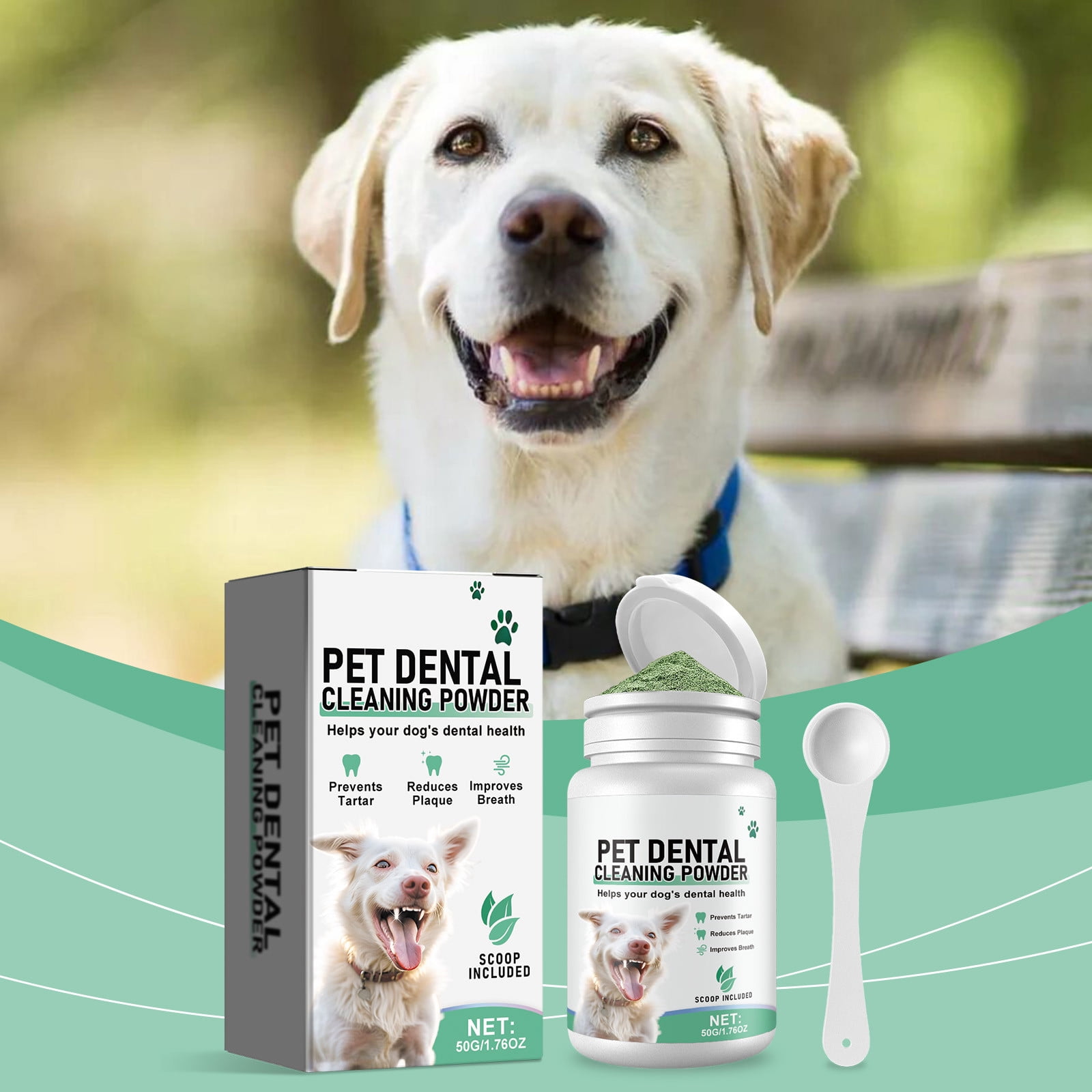 Advanced Dog Care Powder for Fresh Breath and Plaque Reduction with ...