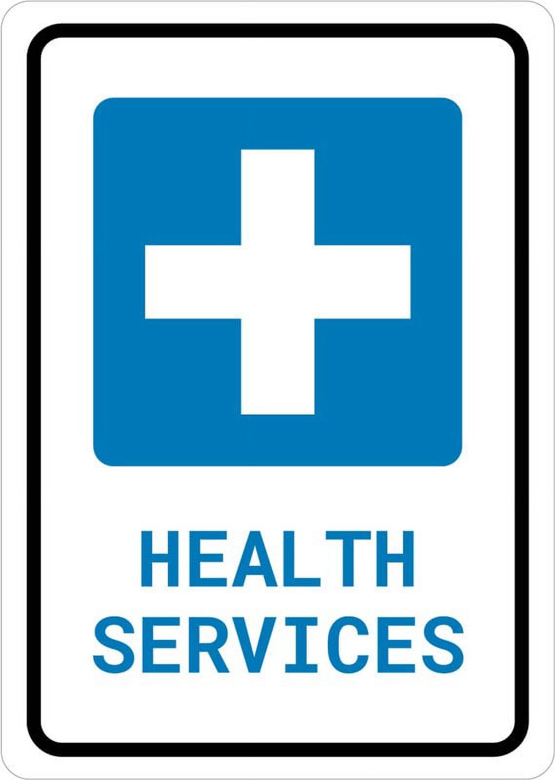 Health Services Sign Safety Restriction Alert Attention Caution Warning ...