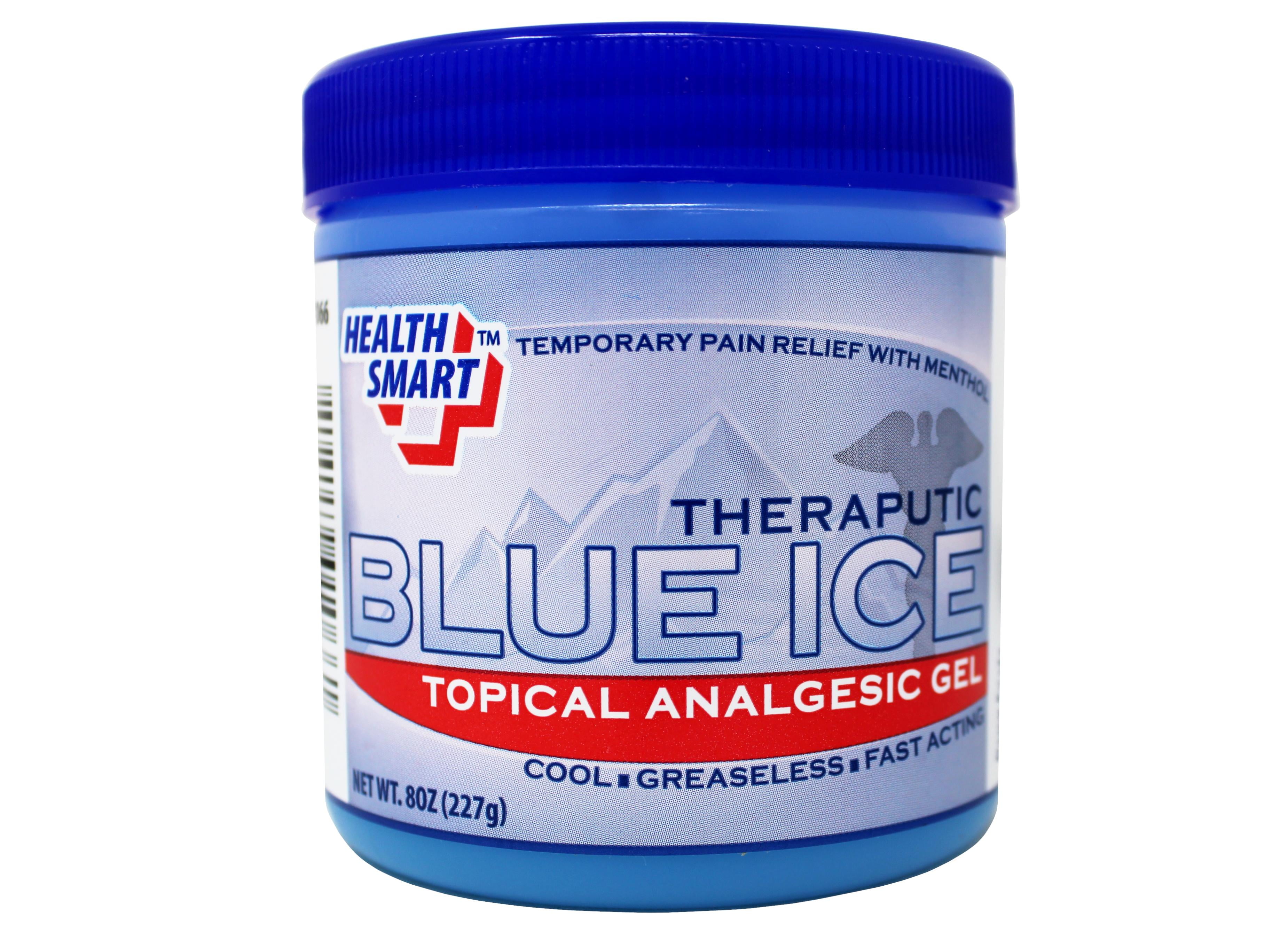 HealthSmart Blue Ice Pain Relief Gel, Menthol Cooling Therapy ...
