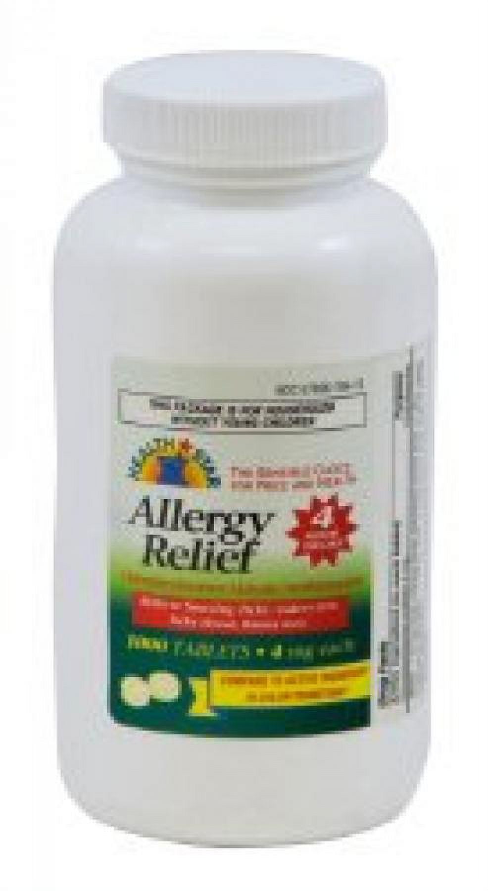 McKesson Allergy Relief Tablets, 4mg Chlorpheniramine Maleate, Relieves ...