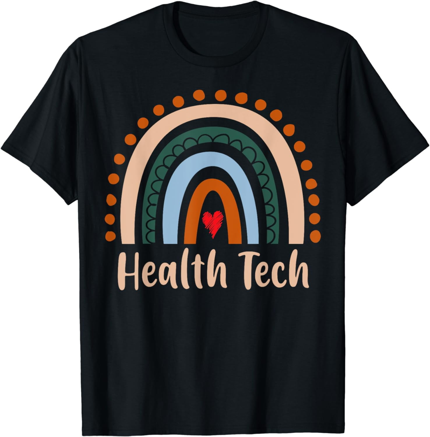 Health Tech Boho Rainbow Back To School Appreciation T-Shirt - Walmart.com