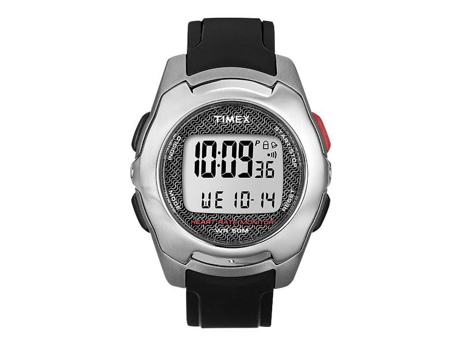 Health Touch Heart Rate Monitor Mens Watch T5K470 - Walmart.com