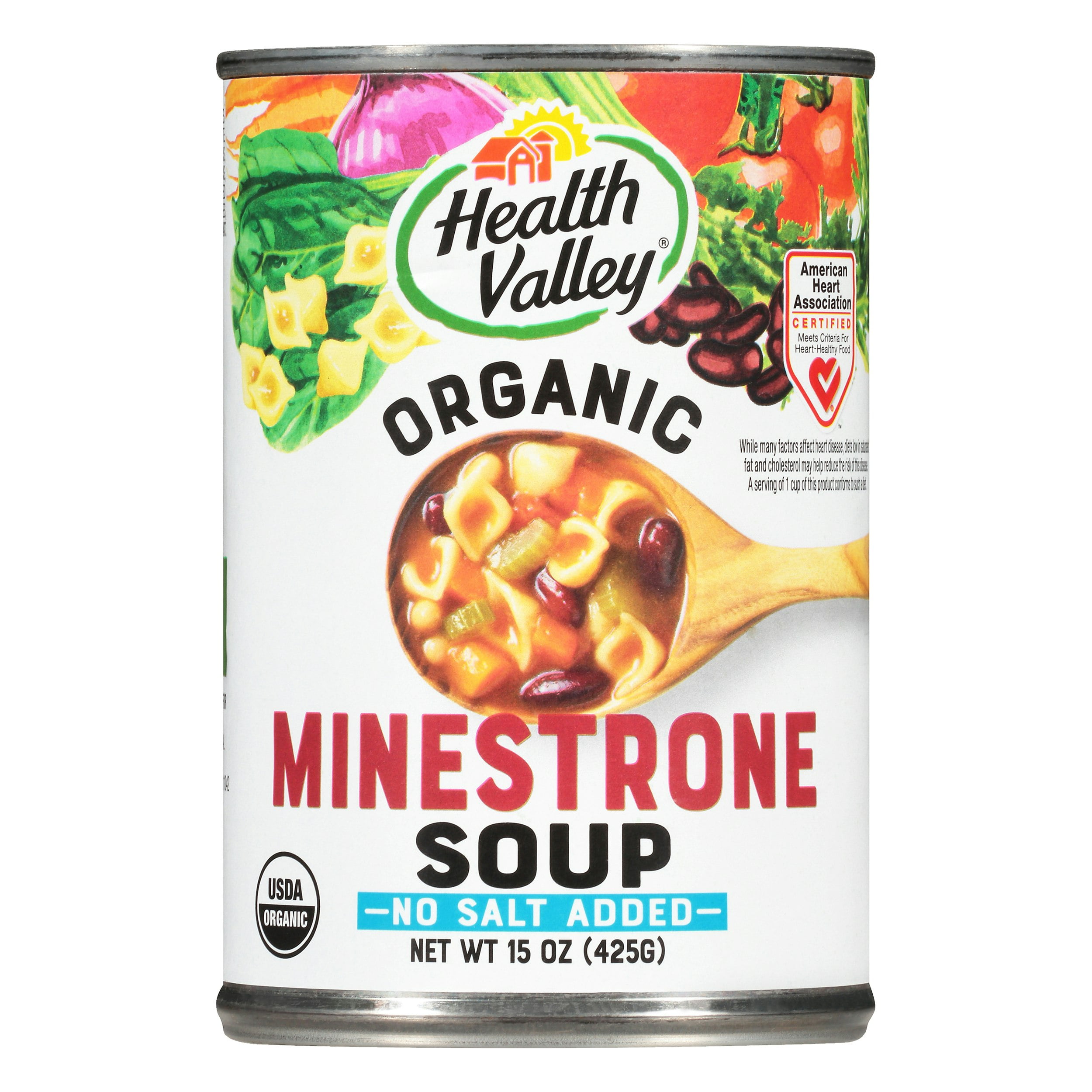 Health Valley Minestrone Soup No Salt Organic 15 oz (Pack Of 12 ...