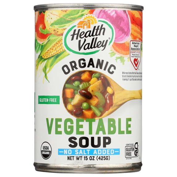 Health Valley Organic Soup No Salt Added Vegetable 15 fl oz Pack of 3 ...