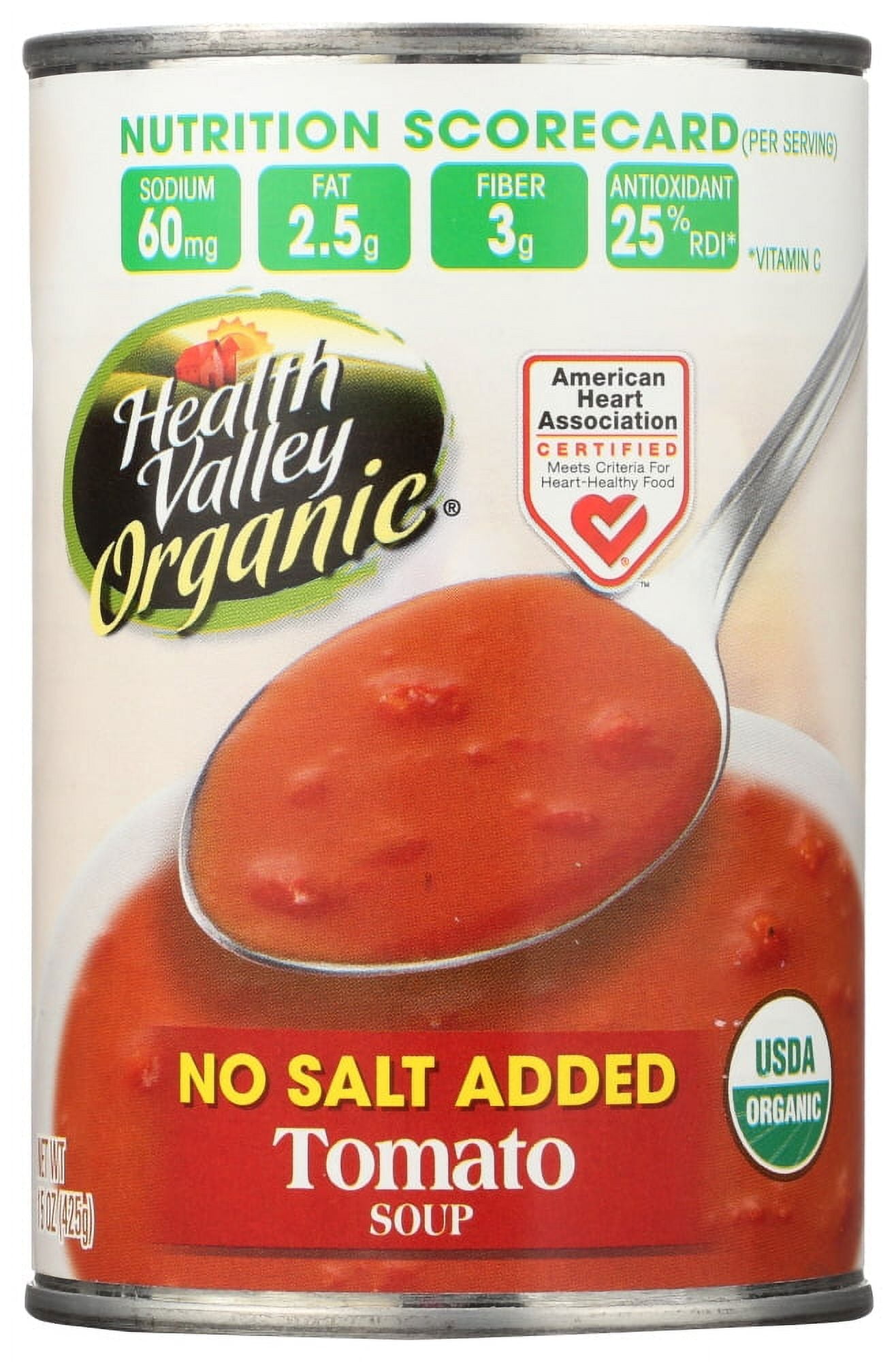 Health Valley Soup, Organic Tomato No Salt, 14.5 Oz - Walmart.com