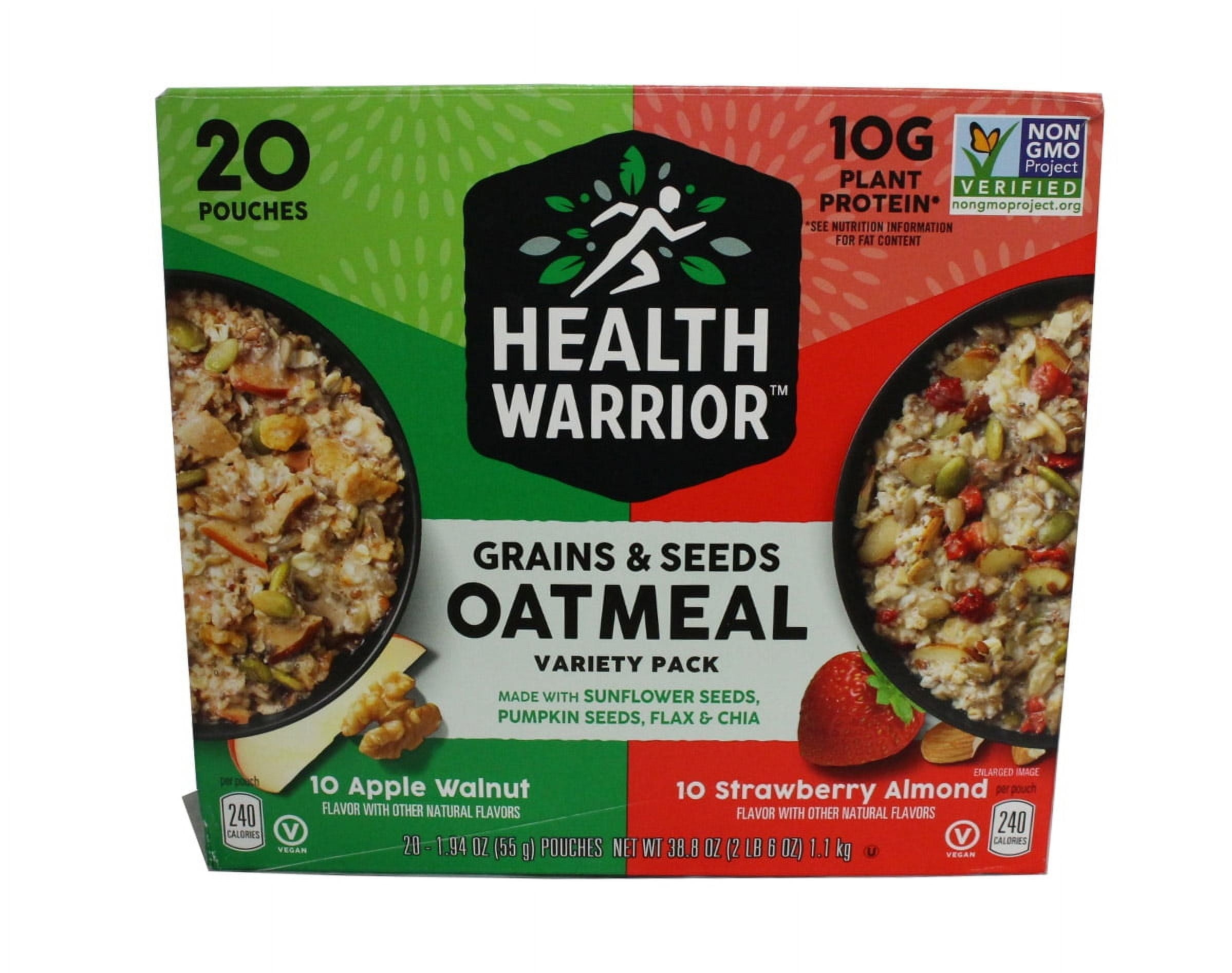 Apple Walnut & Strawberry Almond Health Warrior Grains & Seeds Oatmeal ...