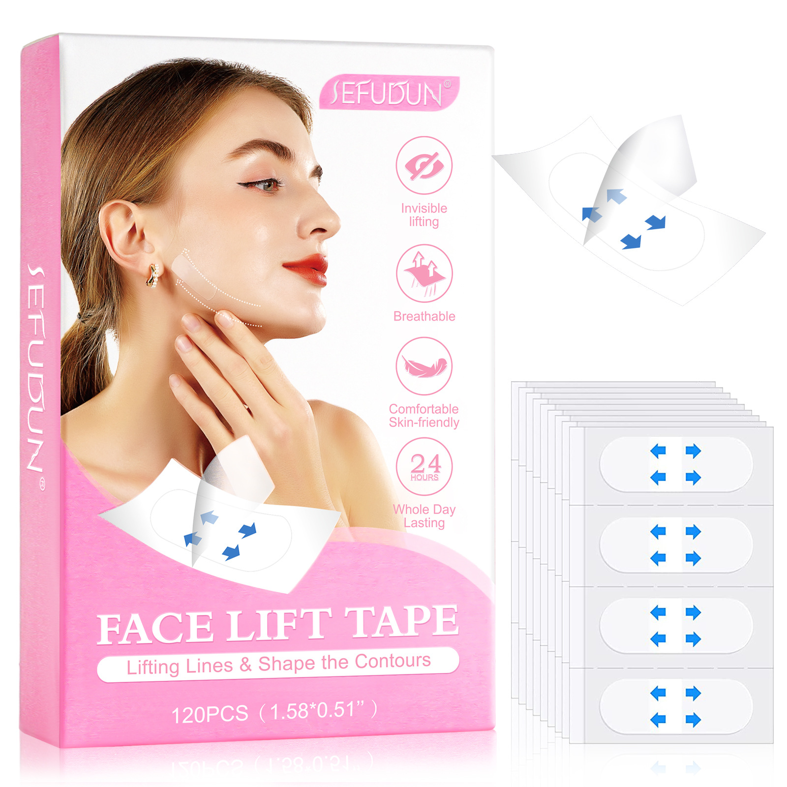Health and Beauty Face Lifting Patch Sheet Lifting Face Patch ...