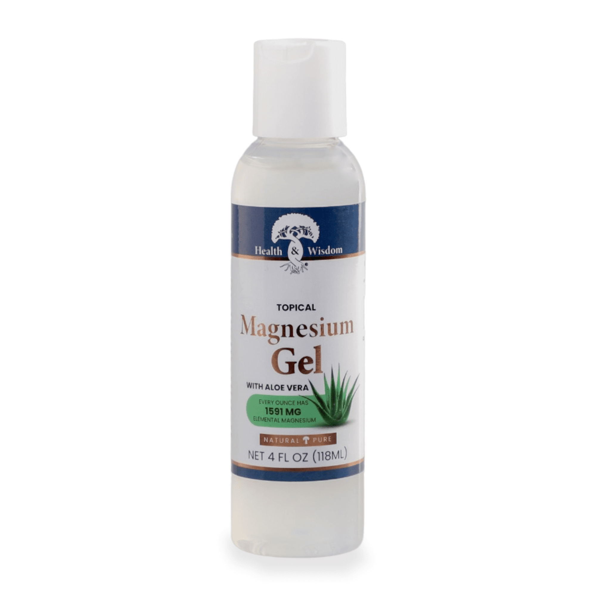 Health and Wisdom - Magnesium Gel Plus Aloe Vera - 4 fl. oz. - Walmart.com